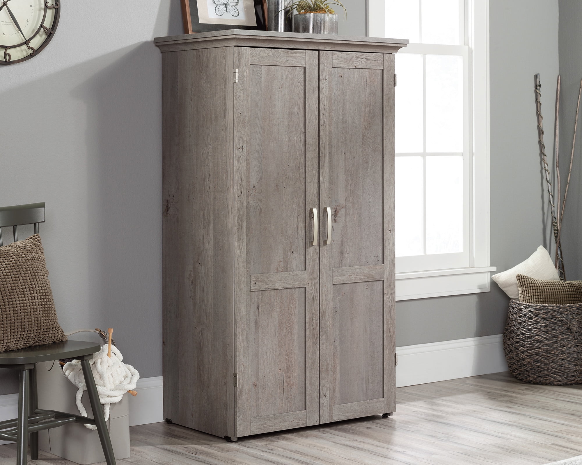 Sdynes Craft & Sewing Armoire in Mystic Oak Classic Cherry - Walmart.com