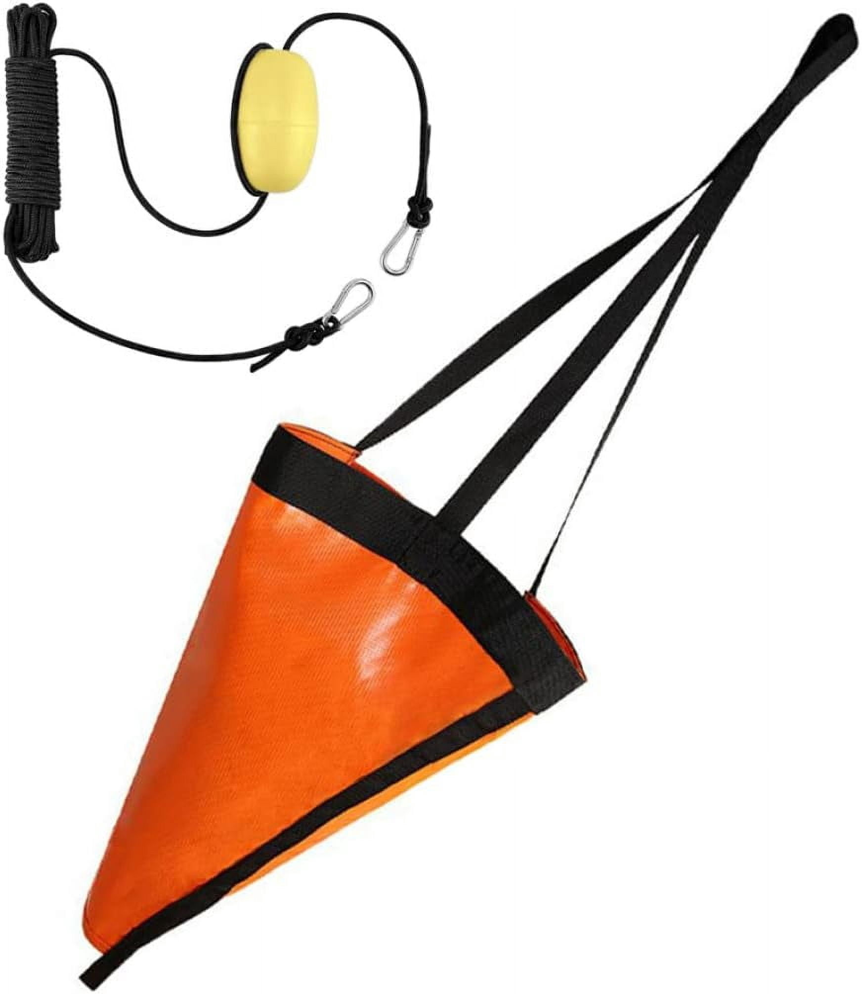 Sea Anchor Drift Sock Fishing Boat Drogue with Kayak Tow Rope Line Buoy ...