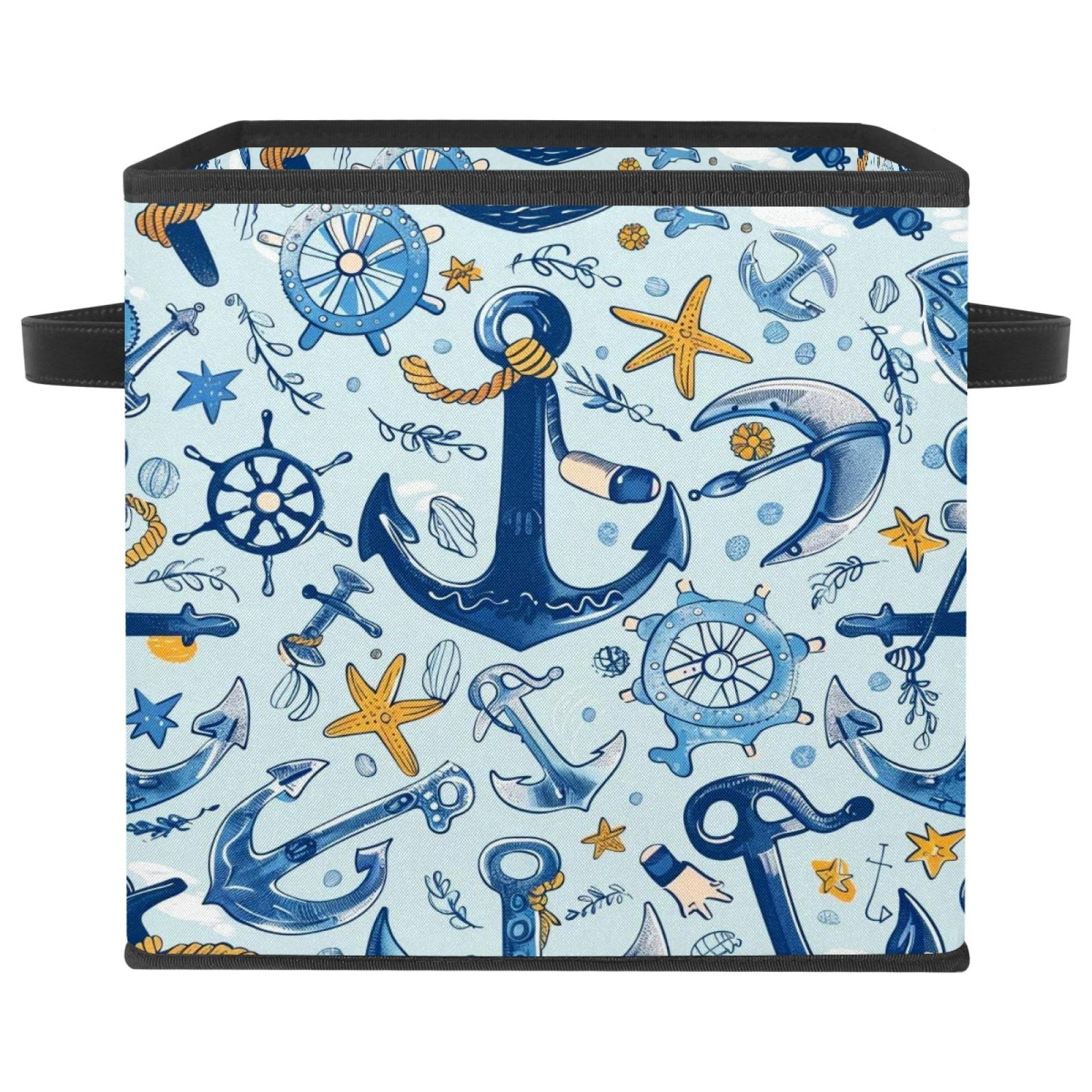 Sea Anchors Handwheels Storage Bins, Extra Large Closet Storage Cube ...