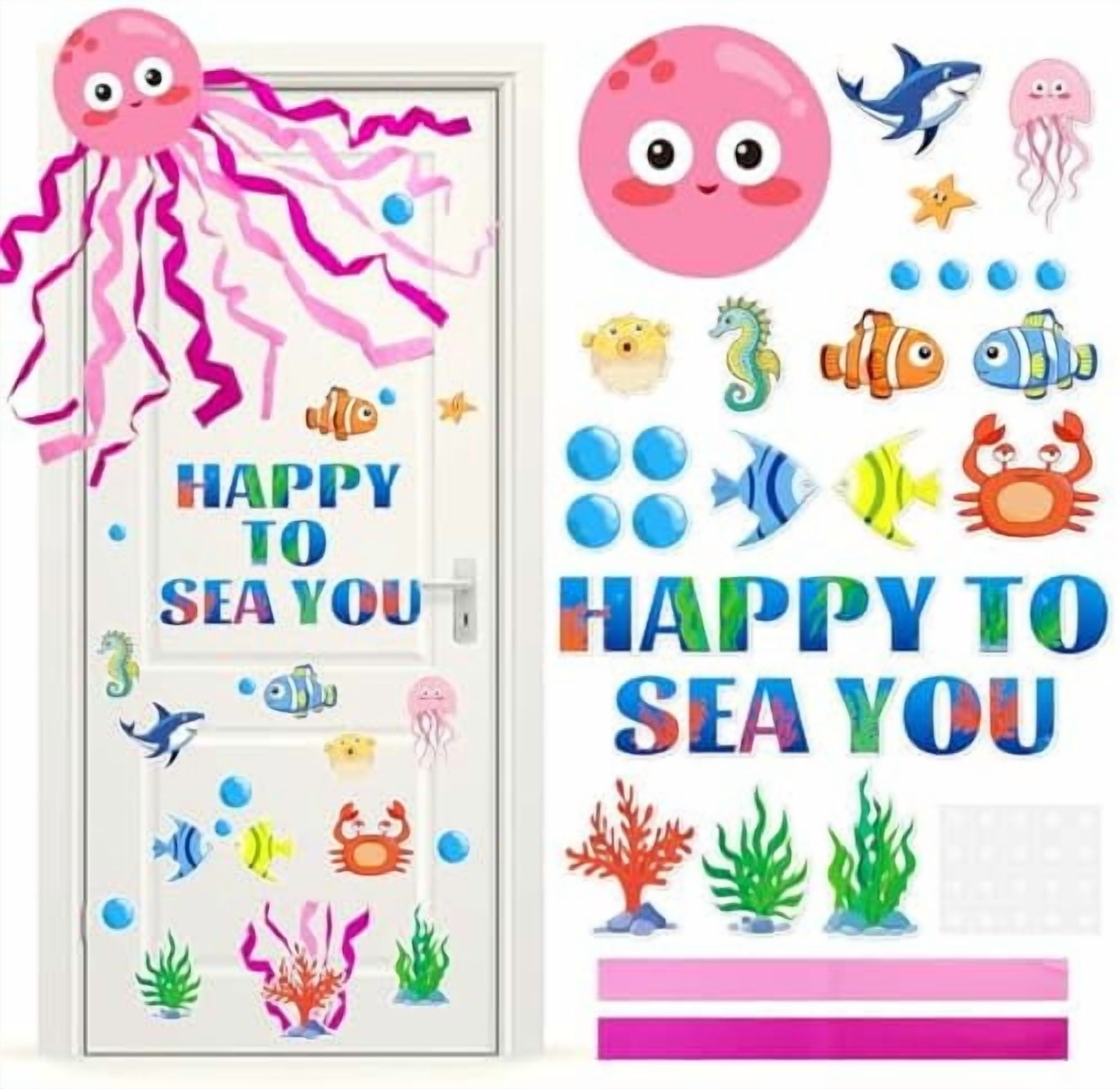 Sea Animal Bulletin Board Decorations – Ocean Themed, Classroom – Home ...