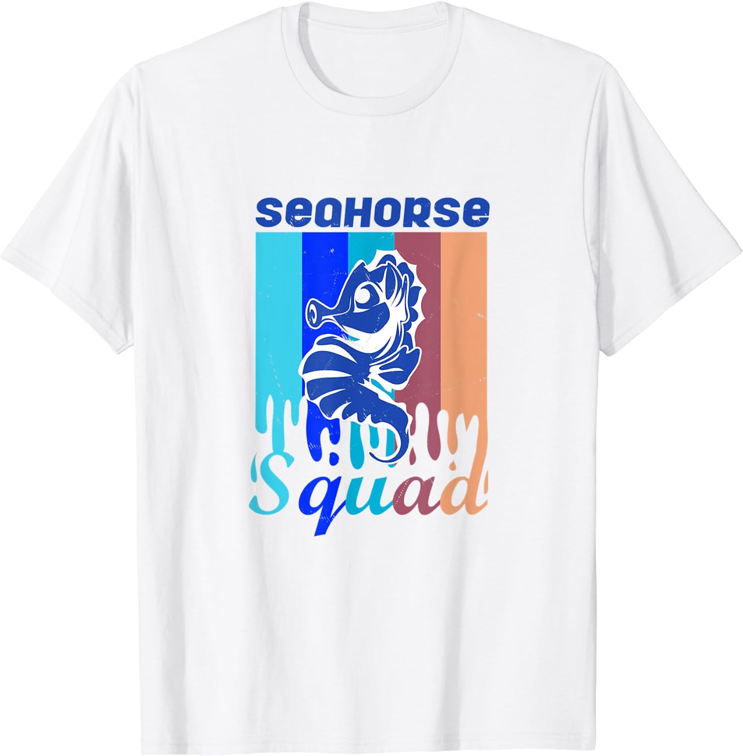 Sea Animal Cute Seahorse Squad Ocean T-Shirt - Walmart.com