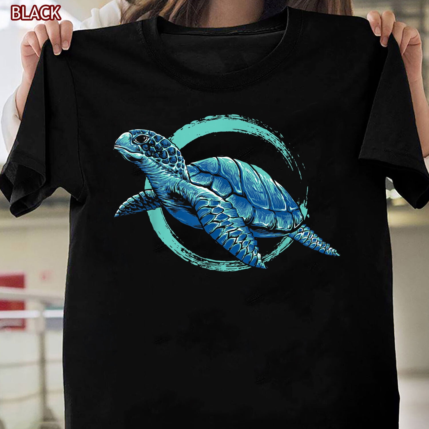 Sea Animal Lover Ocean Pet Owner Gift, Aquarium Turtle T-Shirt, Earth ...
