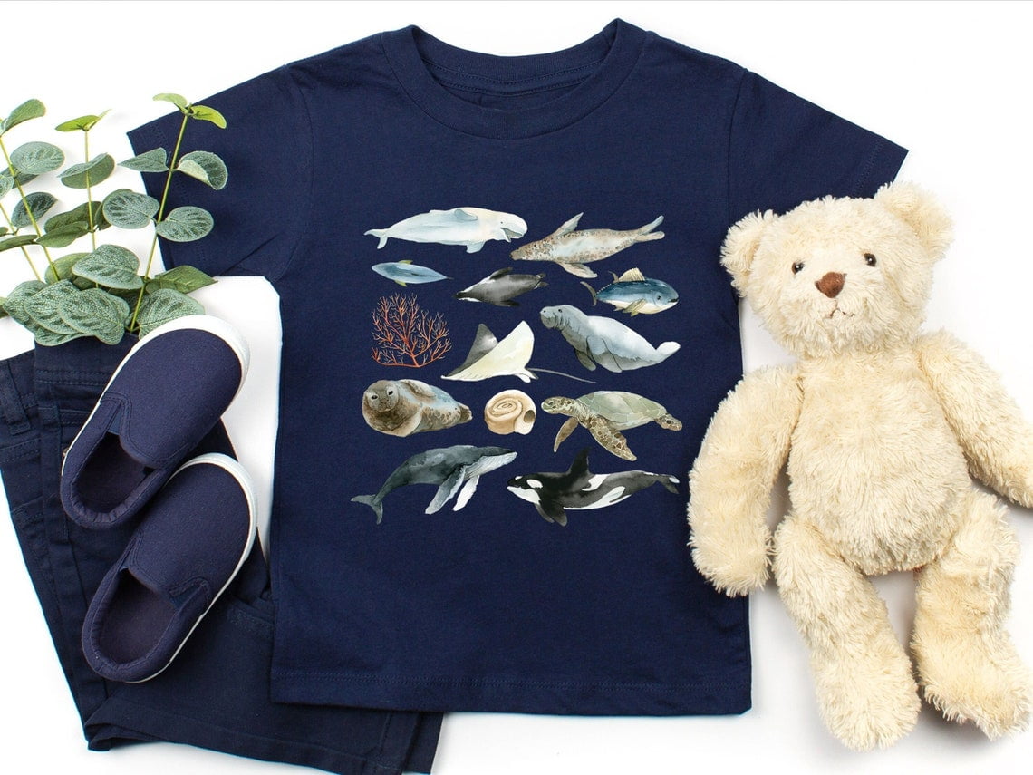Sea Animal Shirt, Gift For Nature, Sealife Shirt, Ocean Animal Shirt ...