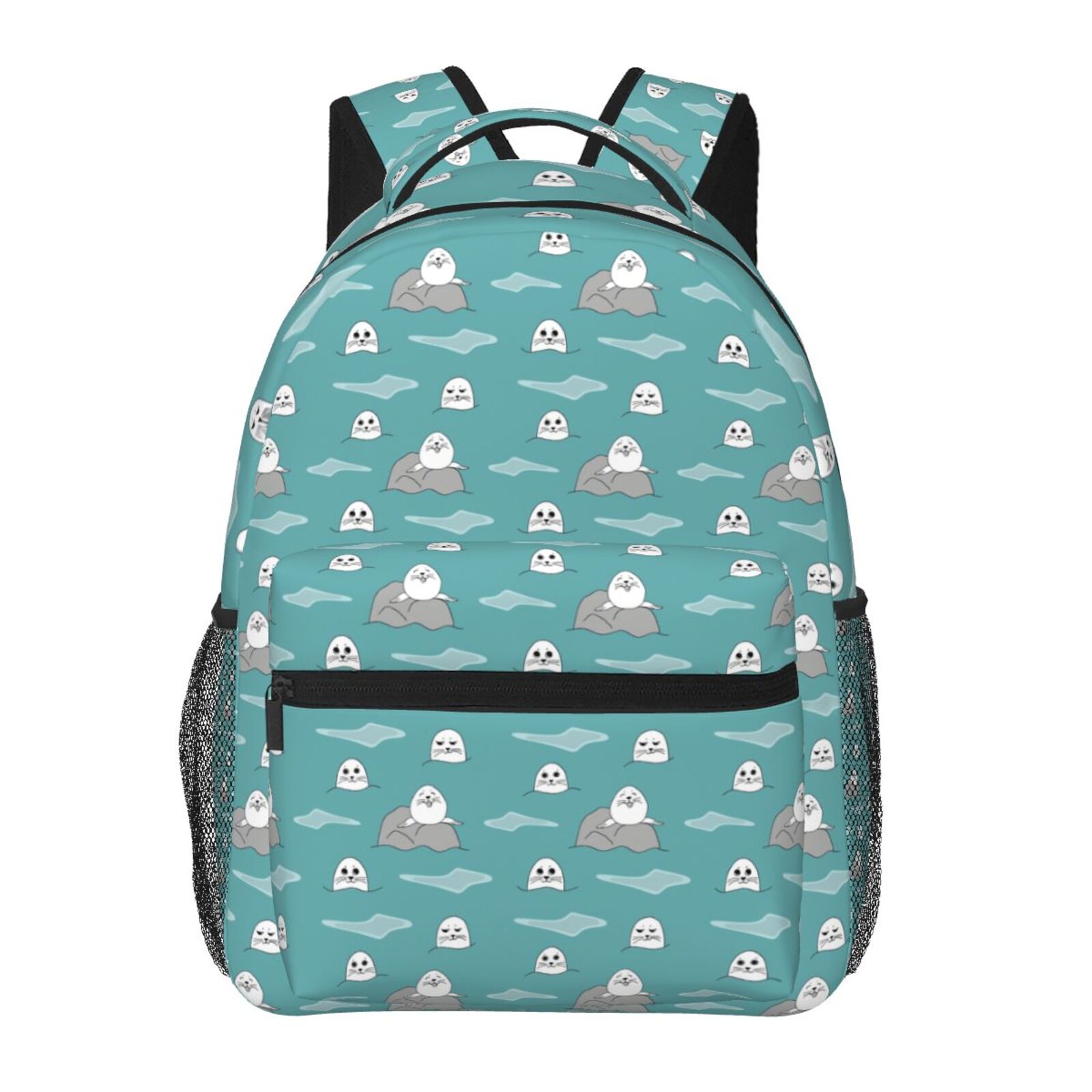 Sea Animal of Seal Pattern Backpack for Men Women Laptop Backpack ...