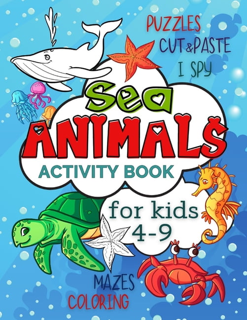 Sea Animals Activity Book For Kids 4-9 - Walmart.com