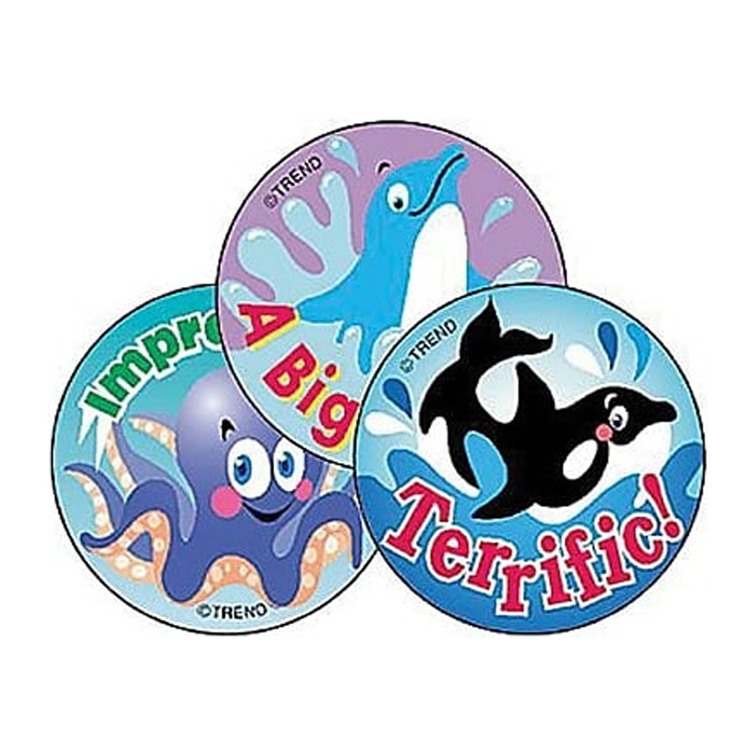 Trend Enterprises Trend Sea Animals/Blueberry Stinky Stickers 60 ct. (T ...