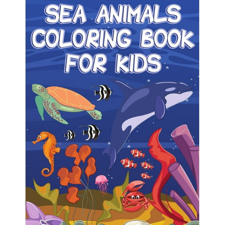 Ocean Animals Underwater Coloring Page