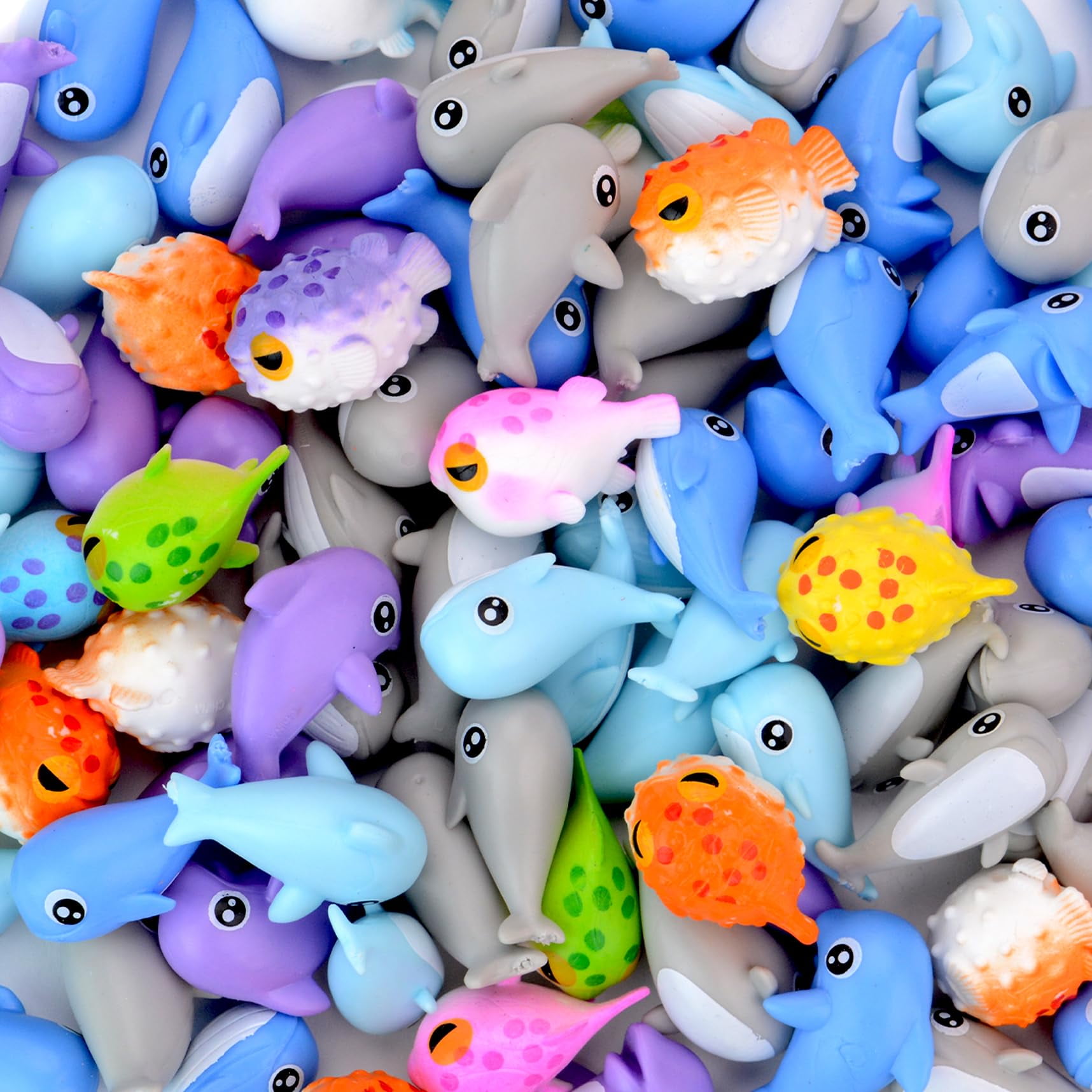 Sea Animals Mini Toys for Kids - 25pcs Bulk Sea Creatures - Easter Egg ...