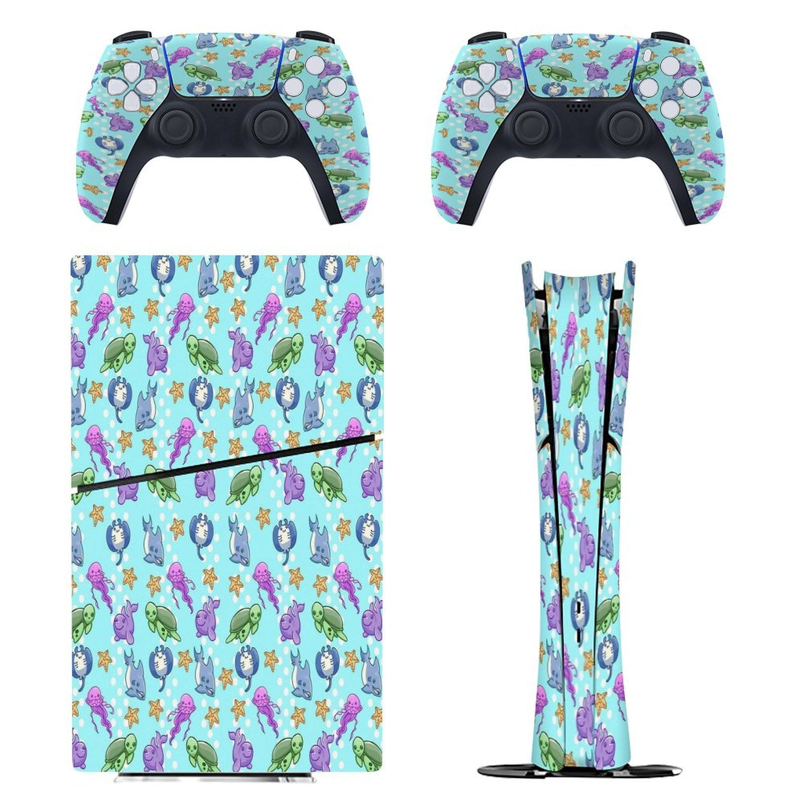 Sea Animals PS5/PS5 Slim Digital Disc Skin Sticker For Console And ...