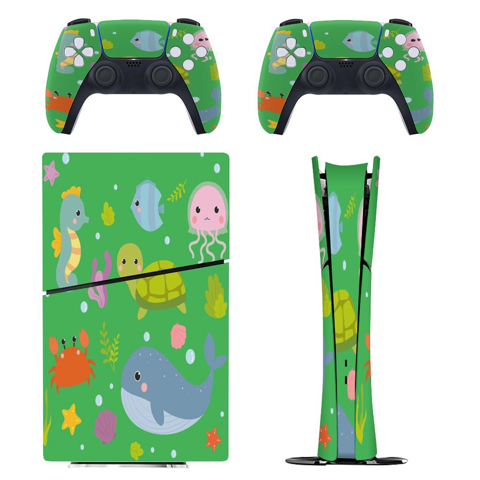 Sea Animals PS5/PS5 Slim Digital Disc Skin Sticker For Console And ...