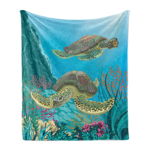 Colorful Soft Flannel Fleece Throw Blanket, Rainbow Toned Castle in the ...