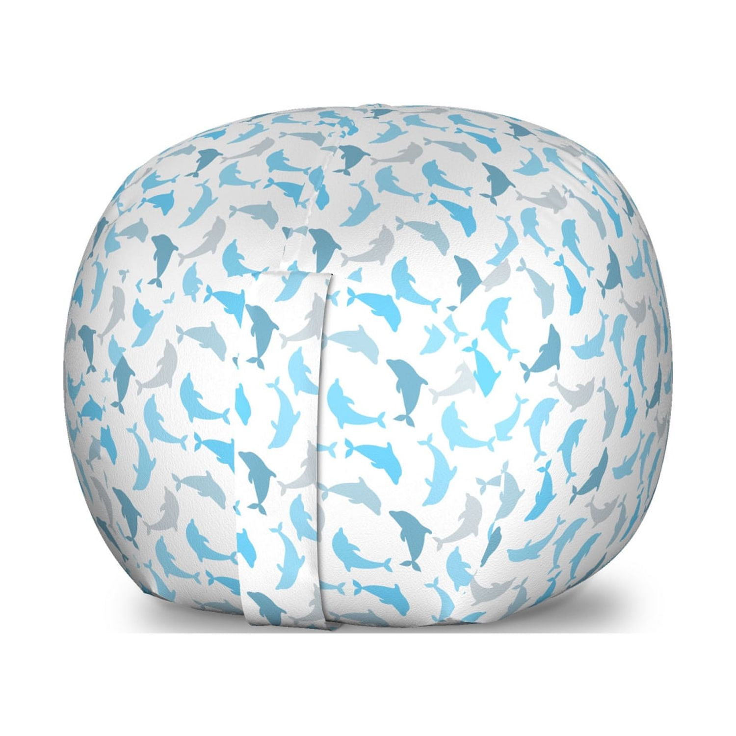 Sea Animals Storage Toy Bag Chair, Dolphin Fish Underwater Ocean Marine ...