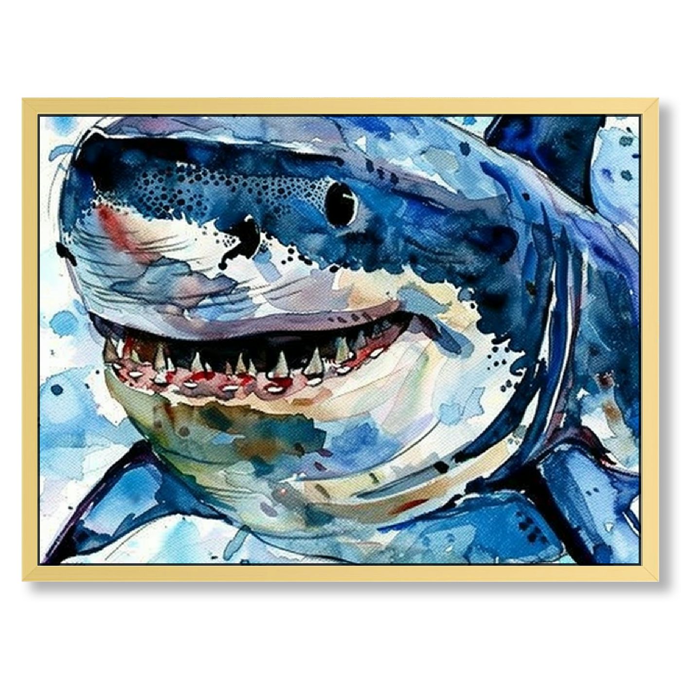 . Sea Animals. Watercolor Art Print, poster on Fine Art thick ...