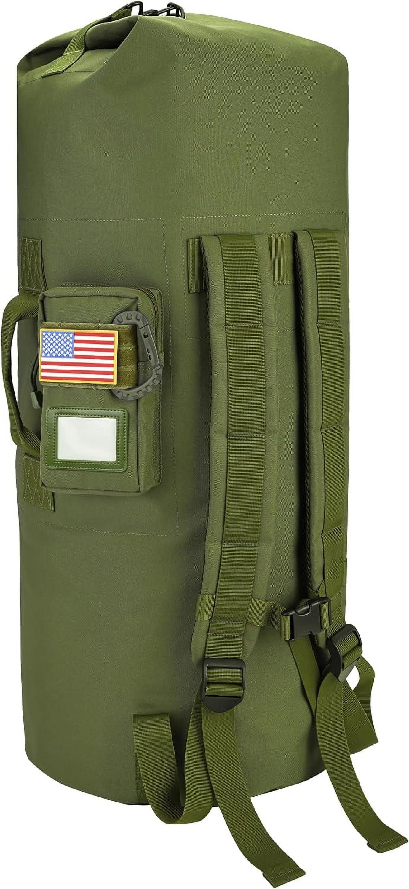 Sea Bag, 110L Extra Large Military Duffle Bag with Name Tag Pocket ...