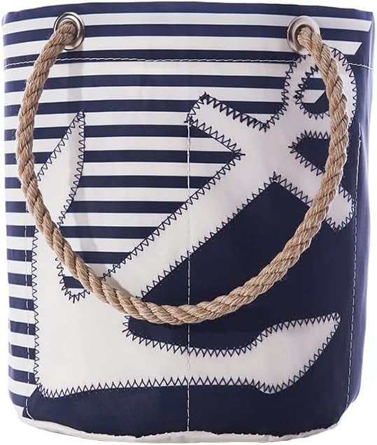 Sea Bags Recycled Sail Cloth Breton Stripe White Beverage Bucket ...