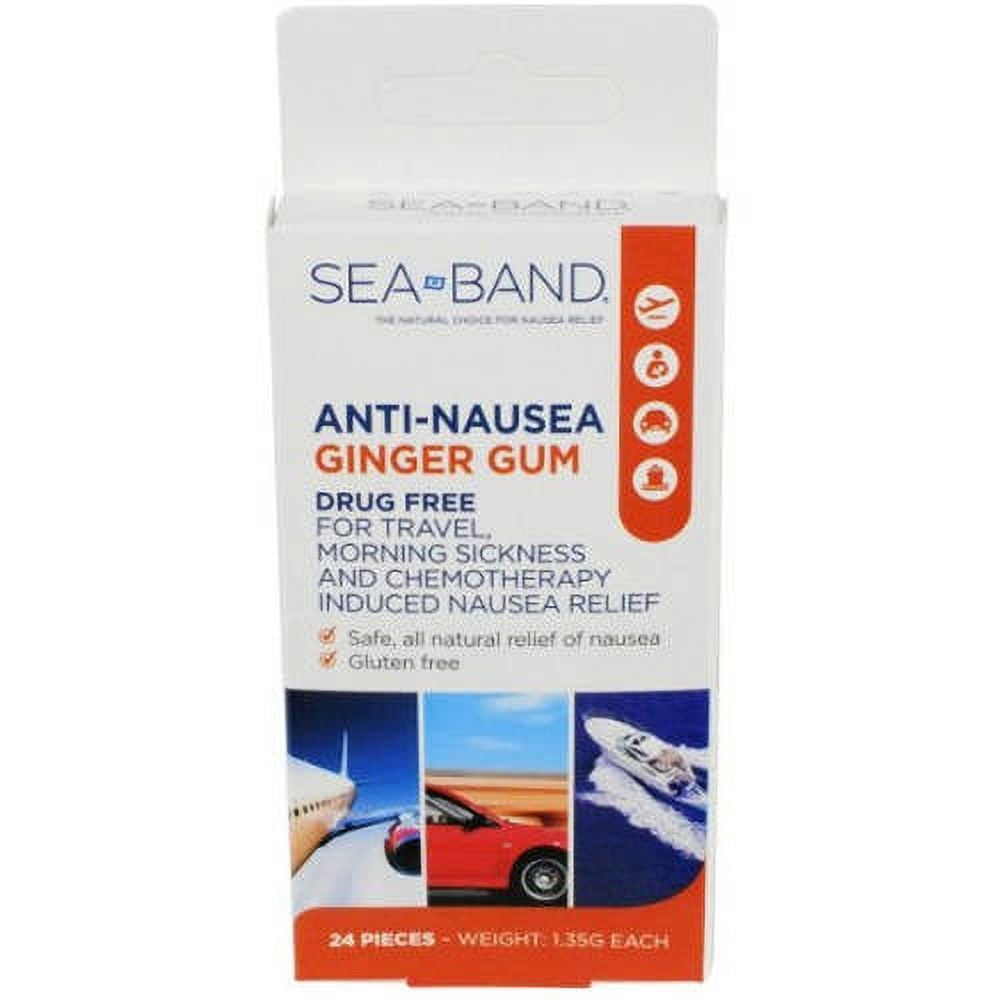 Sea Band Anti-Nausea Ginger Gum, 24 CT (Pack of 2) - Walmart.com