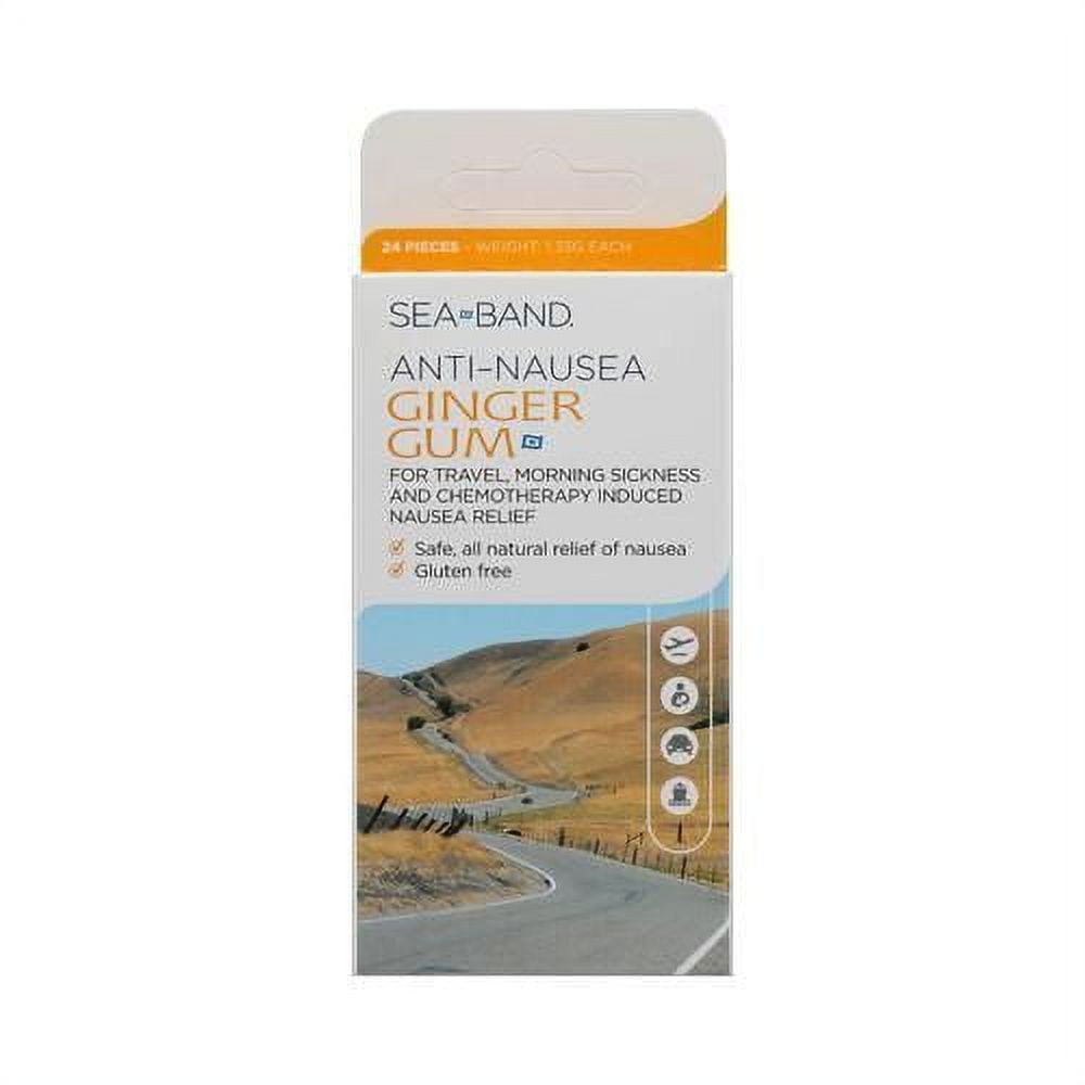 Sea-Band Anti-Nausea Ginger Gum - 24 Pieces - Walmart.com