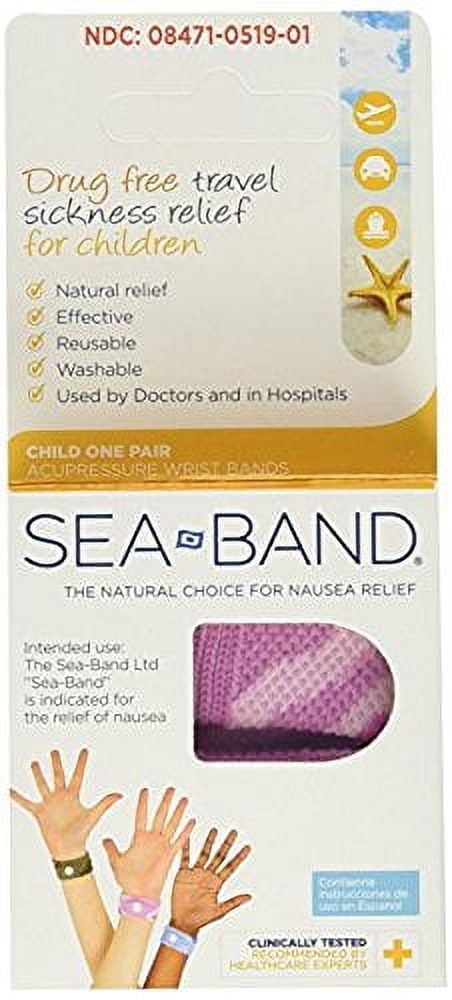 Sea-Band Child Wristband, 6 Pairs(assorted colors) HSA/FSA Eligible ...