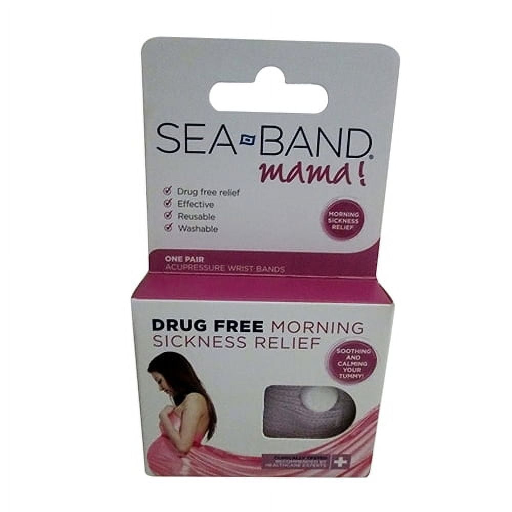 Sea-Band Mama Drug Free Morning Sickness Relief Wrist Band - 1 Ea, 3 ...