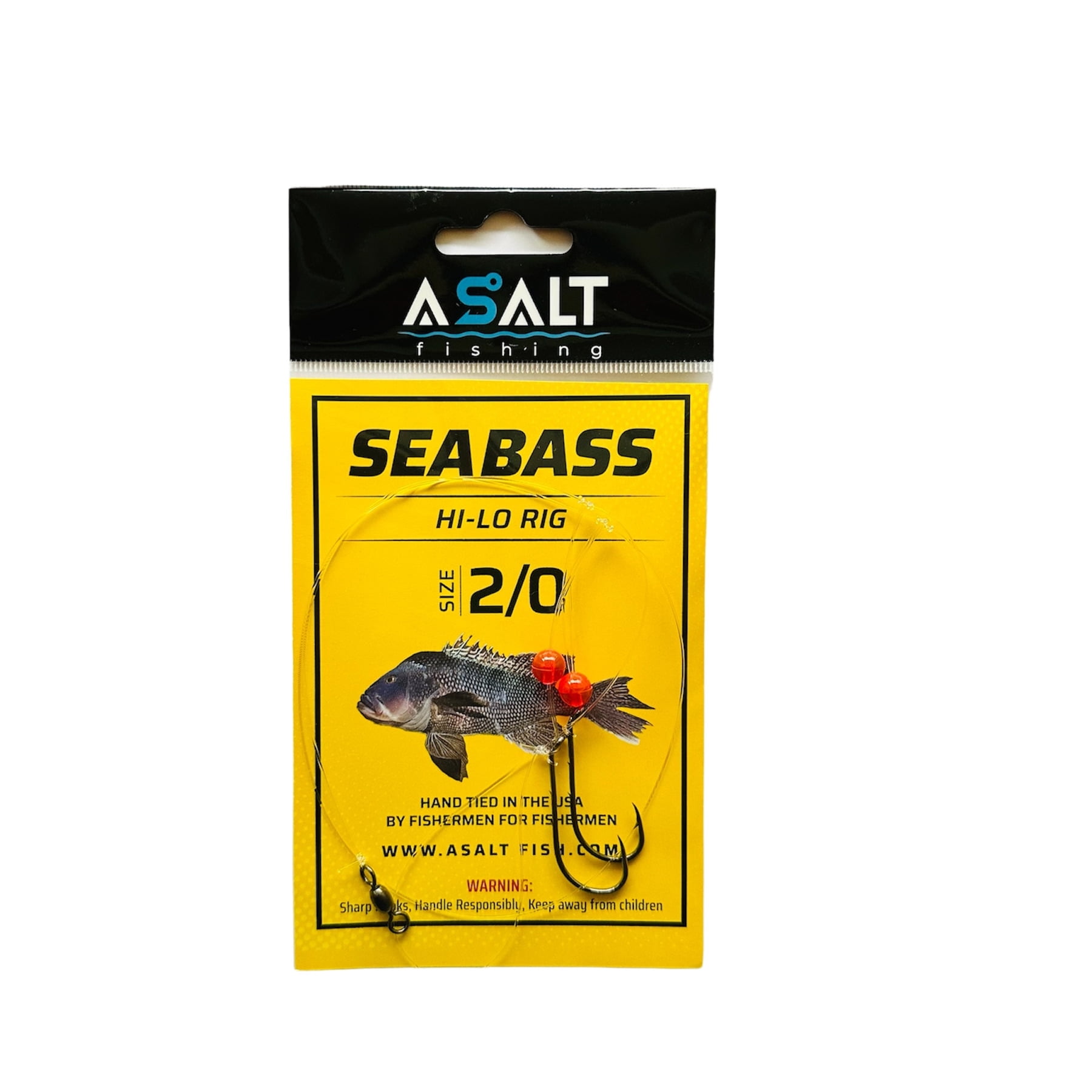 Sea Bass Hi-Lo Rigs USA Tied - Walmart.com