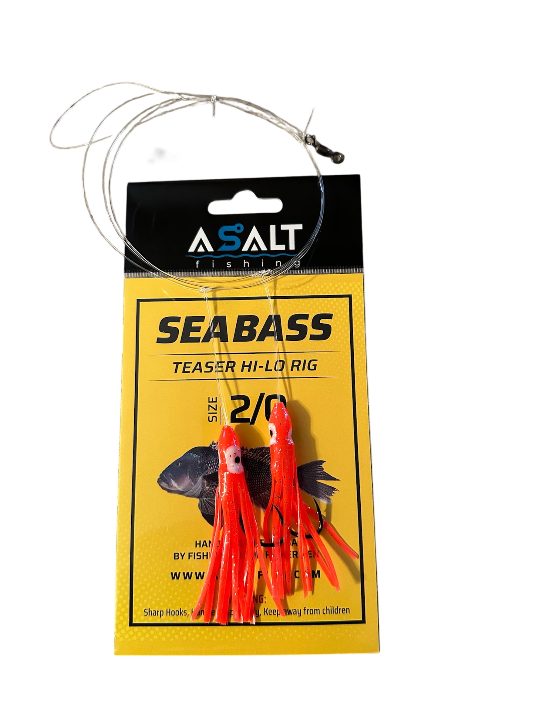 Sea Bass Fishing Rigs Hi-Lo Size 2/0 Baitholder Hooks with Octopus ...