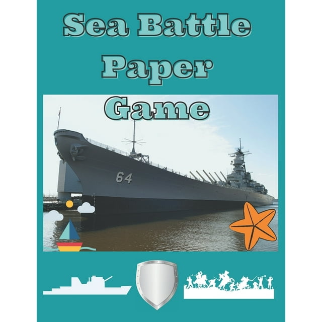 Sea Battle Paper Game : Battleship Paper Game Grid, Sea Battle Book ...