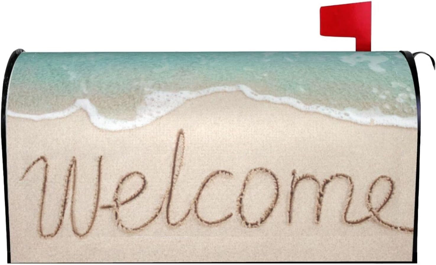 Sea Beach Mailbox Cover Magnetic Summer Theme Welcome Waterproof Mail ...