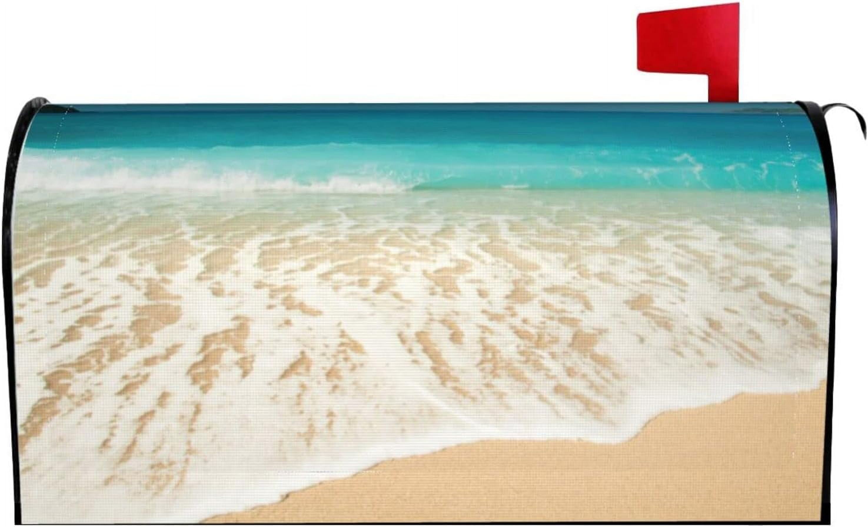 Sea Beach Mailbox Cover Magnetic Waterproof Summer Theme Mail Wraps ...