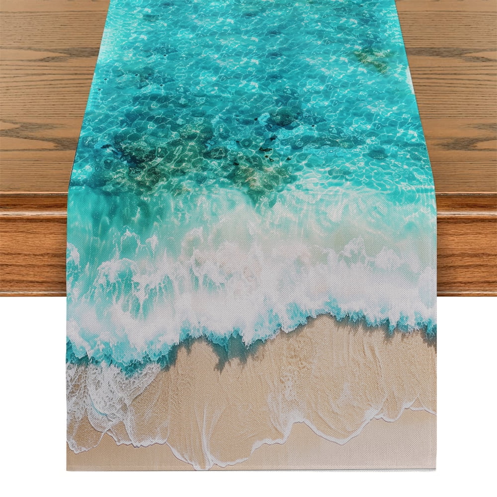 Sea Beach Table Runners Dresser r for Kitchen Holiday Party Table ...