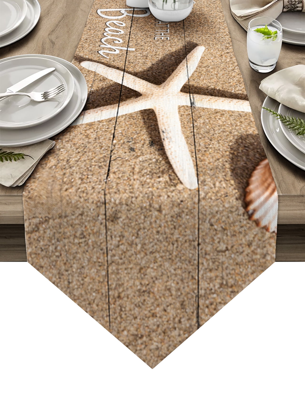 Sea Beach Welcome Star Shell Table Runners Wedding ration Modern Dining ...