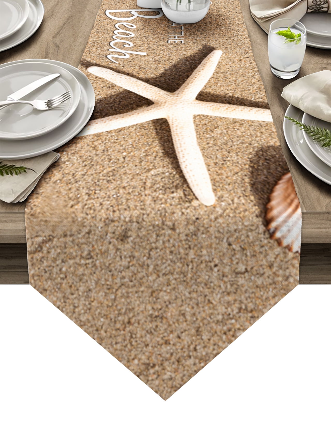 Sea Beach Welcome Star Shell Table Runners Wedding ration Modern Dining ...