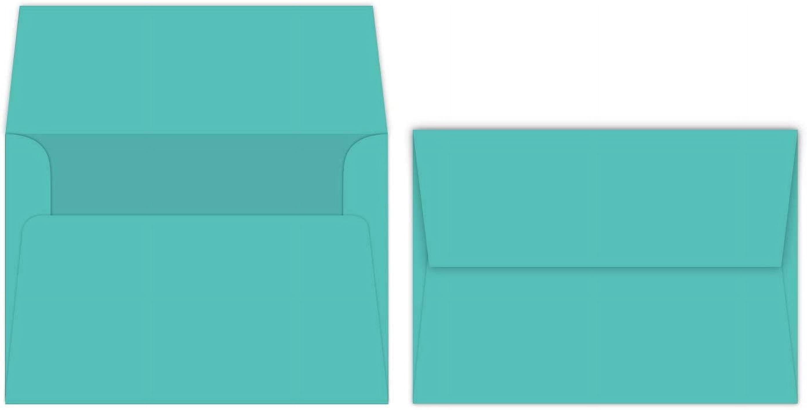 Sea Blue A7 Bright Color Envelopes - 5 1/4 x 7 1/4 Inches - Perfect for ...