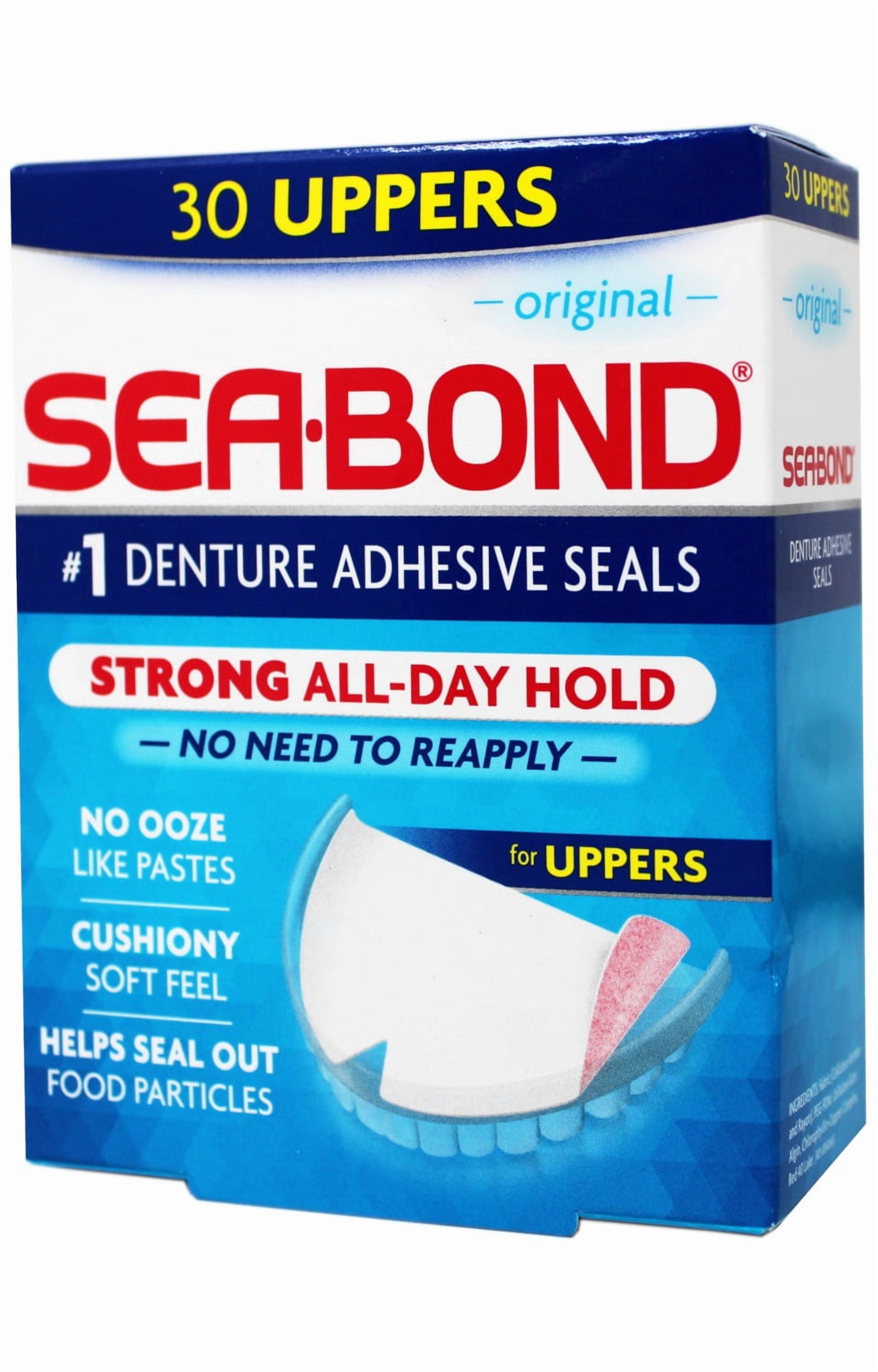 Sea Bond Secure Denture Adhesive Seals, No Ooze, Thin, Strong Hold ...