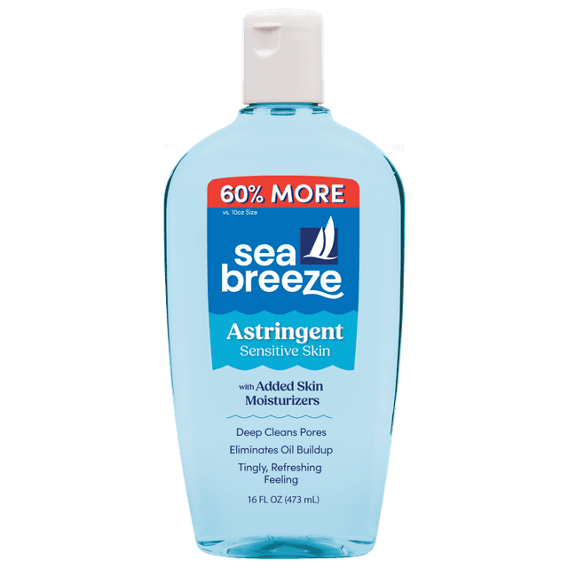 Sea Breeze Aloe Toner Water Astringent for Sensitive Skin, 16 fl oz ...