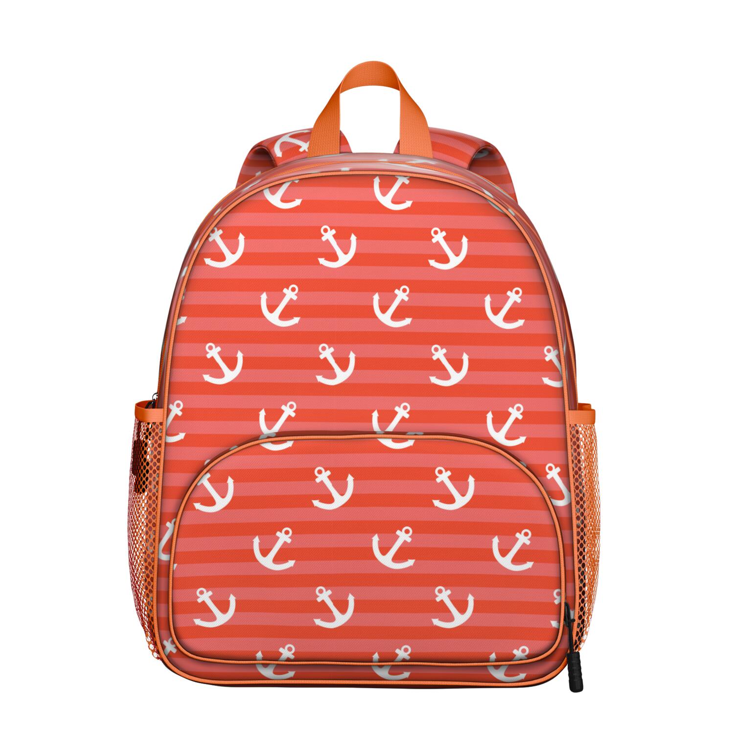 Sea Breeze Nautical Backpack, Lighthouse and Compass Pattern Travel Bag ...