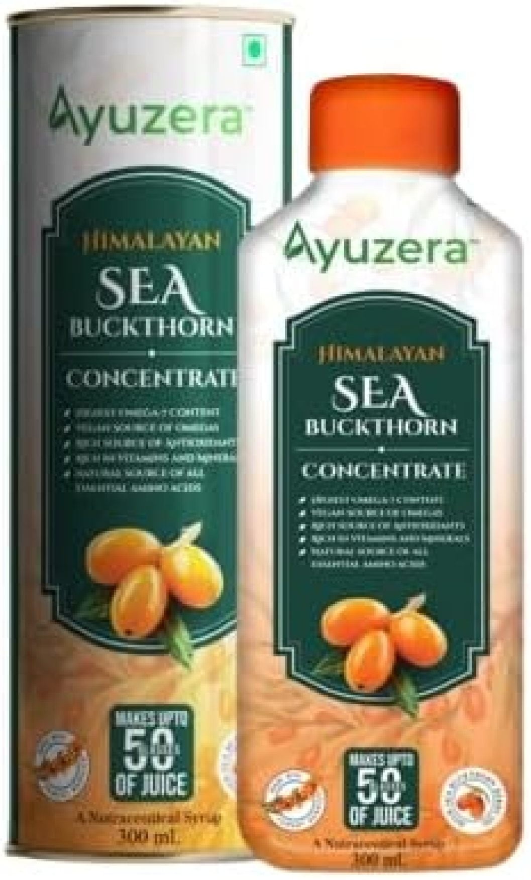 Sea Buckthorn Pulp 10.1Fl Oz | 300ml- Himalayan Sen Buckthorn Pulp Concentrate - Pack of 1 ...