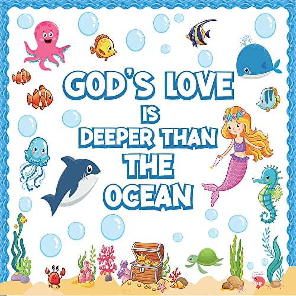 Under The Sea Bulletin Board Set Ocean Creatures Educational Classroom ...