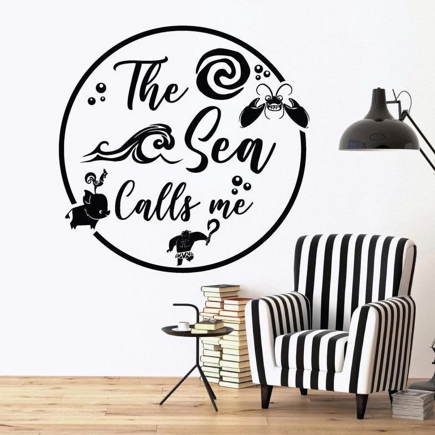 The Sea Calls Me - Moana Disney PrincessVinyl Wall Art Sticker Decal ...