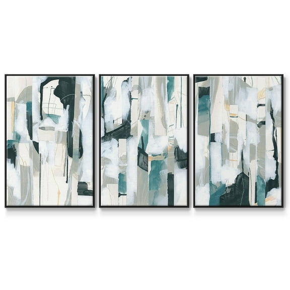 Chalk and Flint I - Framed Premium Gallery Wrapped Canvas L Frame 3 ...