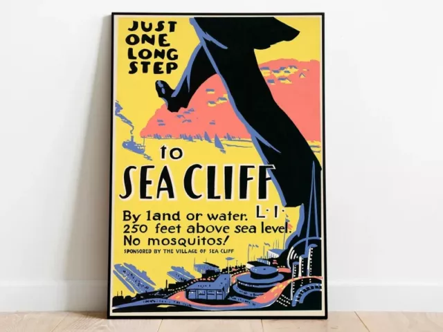 Sea Cliff Poster VintageArt New York Vintage Travel Poster NO FRAMED ...