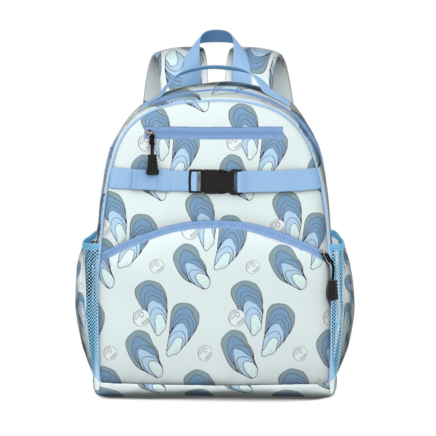 Sea Coral and Seashell Students Backpack with Nautical Shell, Tropical ...