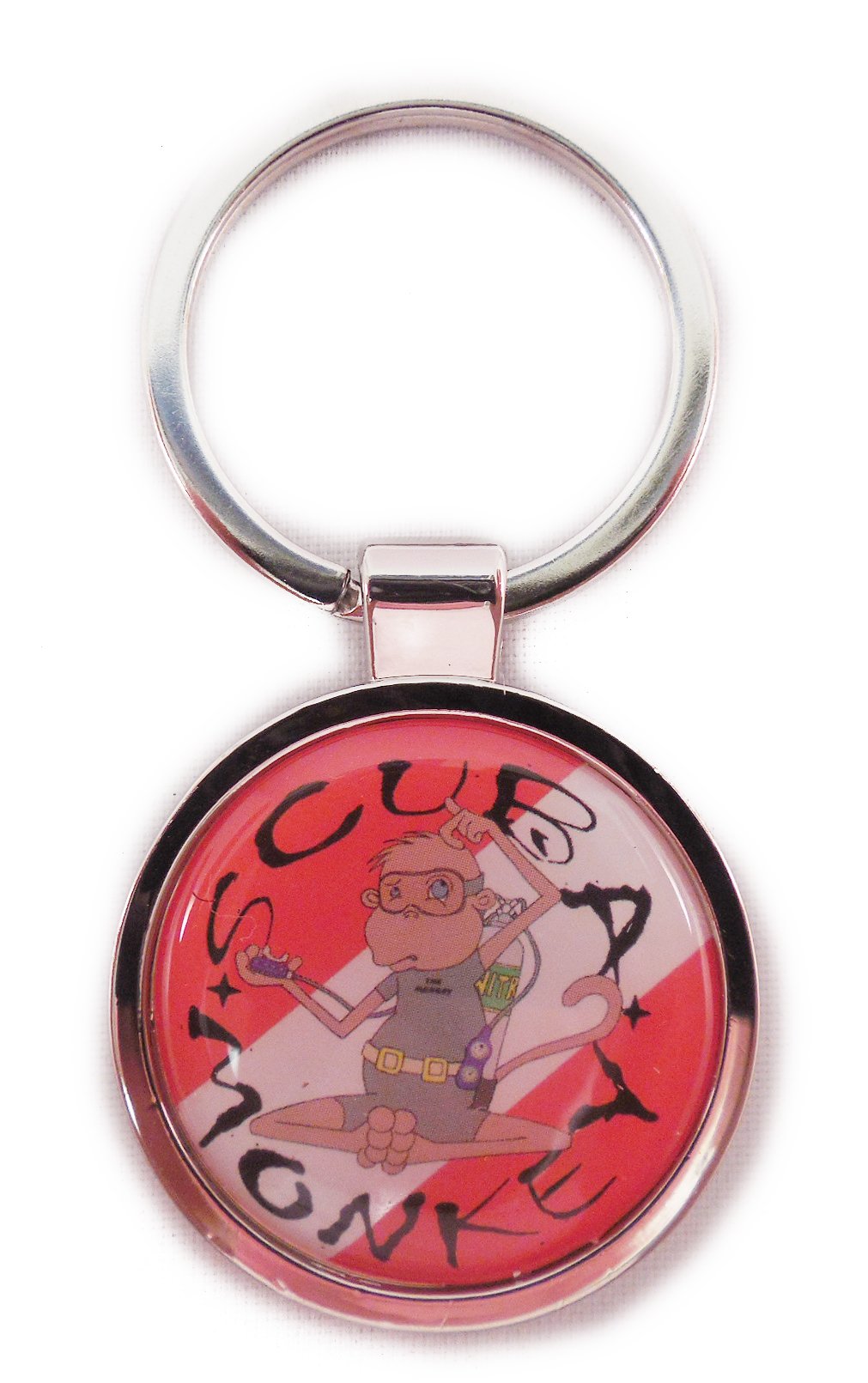 Sea Creations Scuba Monkey Signature Keychain 1.25 Inch - Walmart.com