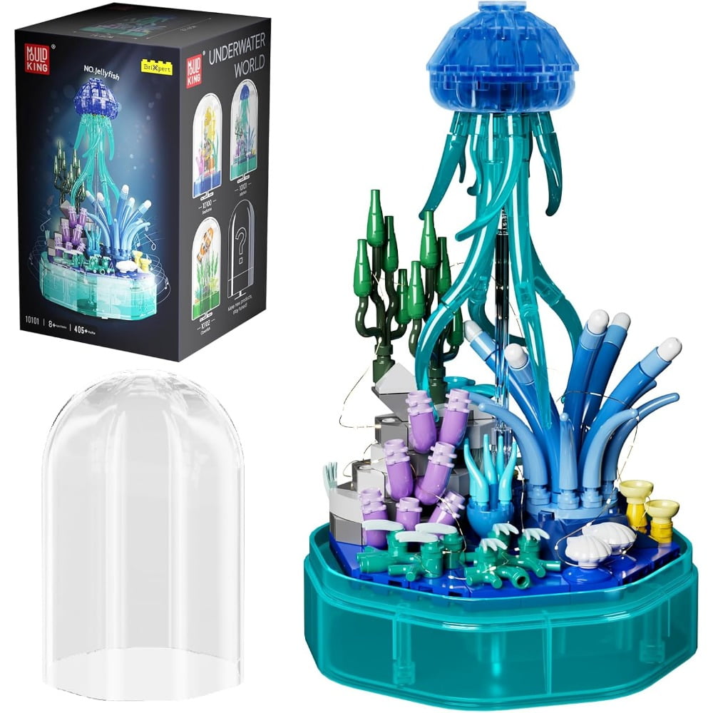 Sea Creature Collections Jellyfish Building Sets with Seaweed and Coral ...