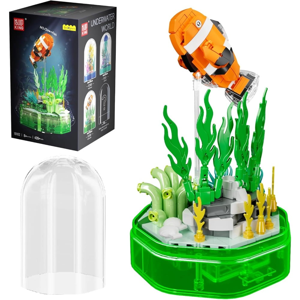 Sea Creature Collections Jellyfish Building Sets with Seaweed and Coral ...