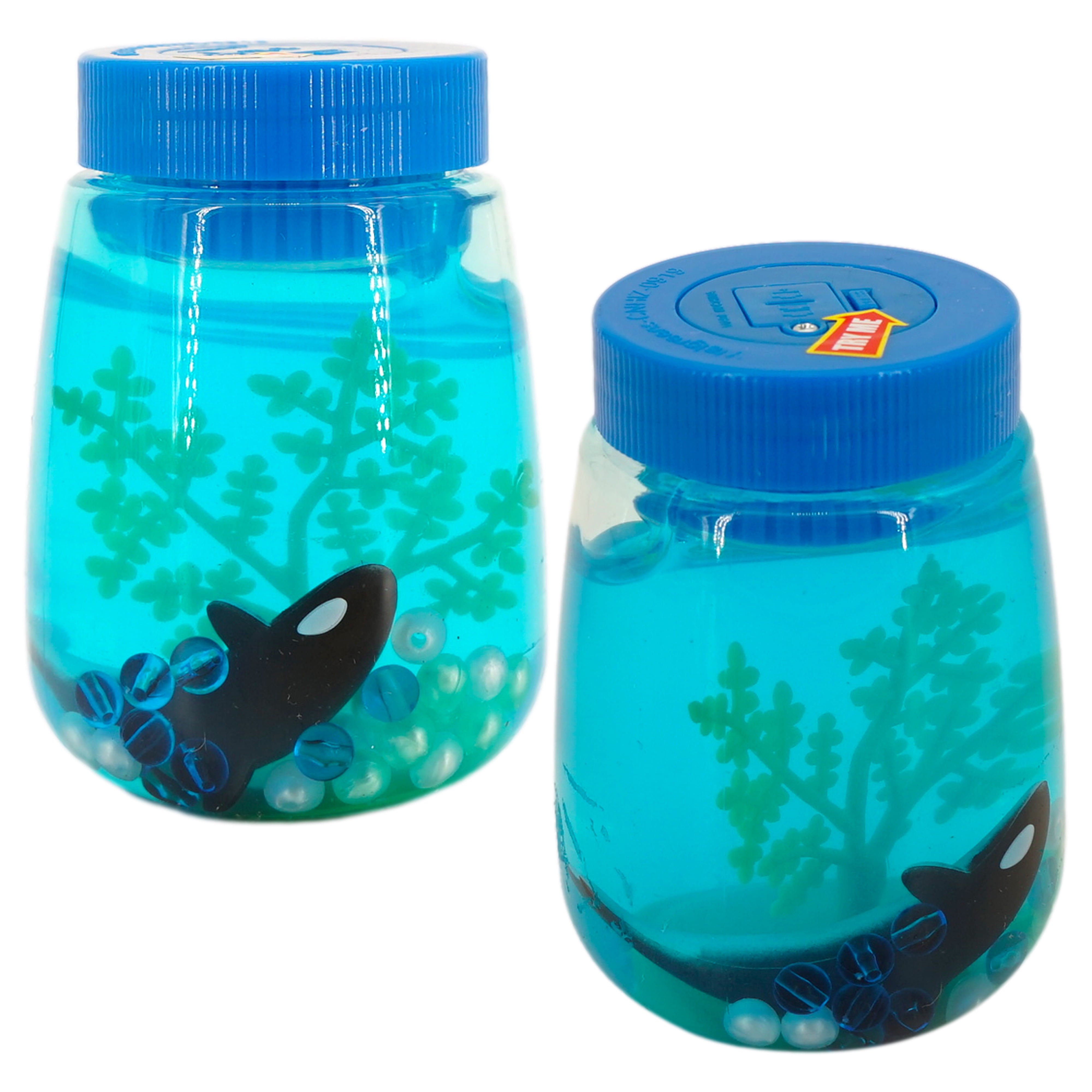 Sea Creature Putty with Light Up Jars (2 Jars, 1 Random Figure - Shark ...