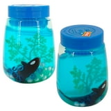 Sea Creature Putty with Light Up Jars (2 Jars, 1 Random Figure - Shark ...