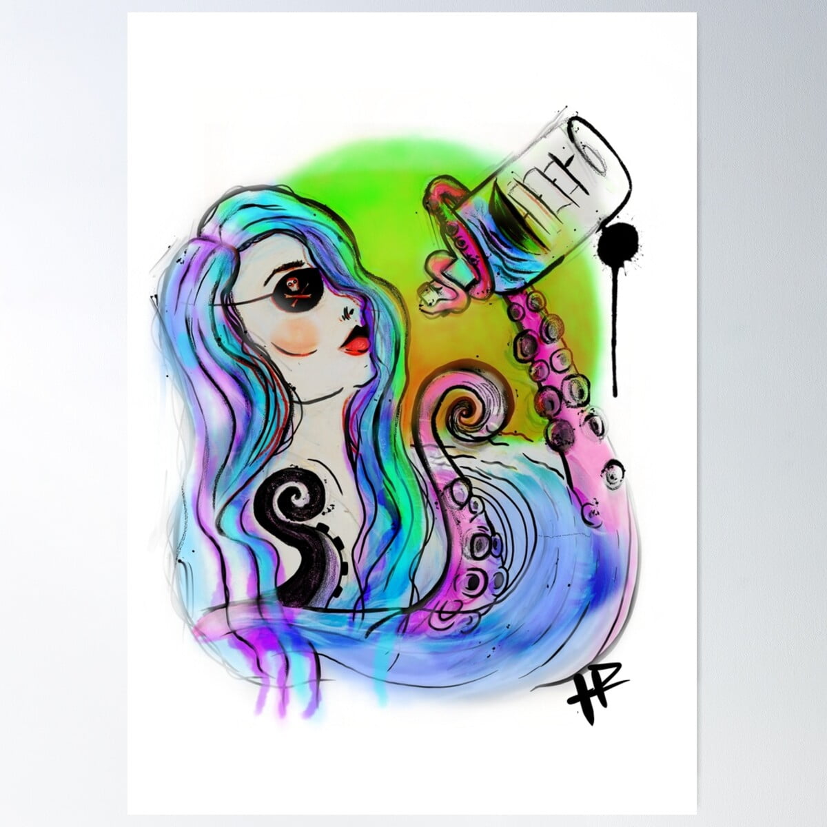 Sea Creature, Sea Siren, Mermaid, Pop Art, Octopus, Pirate, Ship, Ship ...