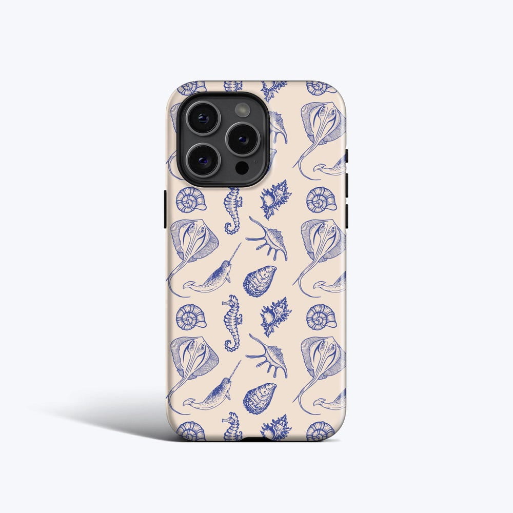 Sea Creatures Blue Ocean Phone Case for iPhone 11-17 Pro Max Compatible ...
