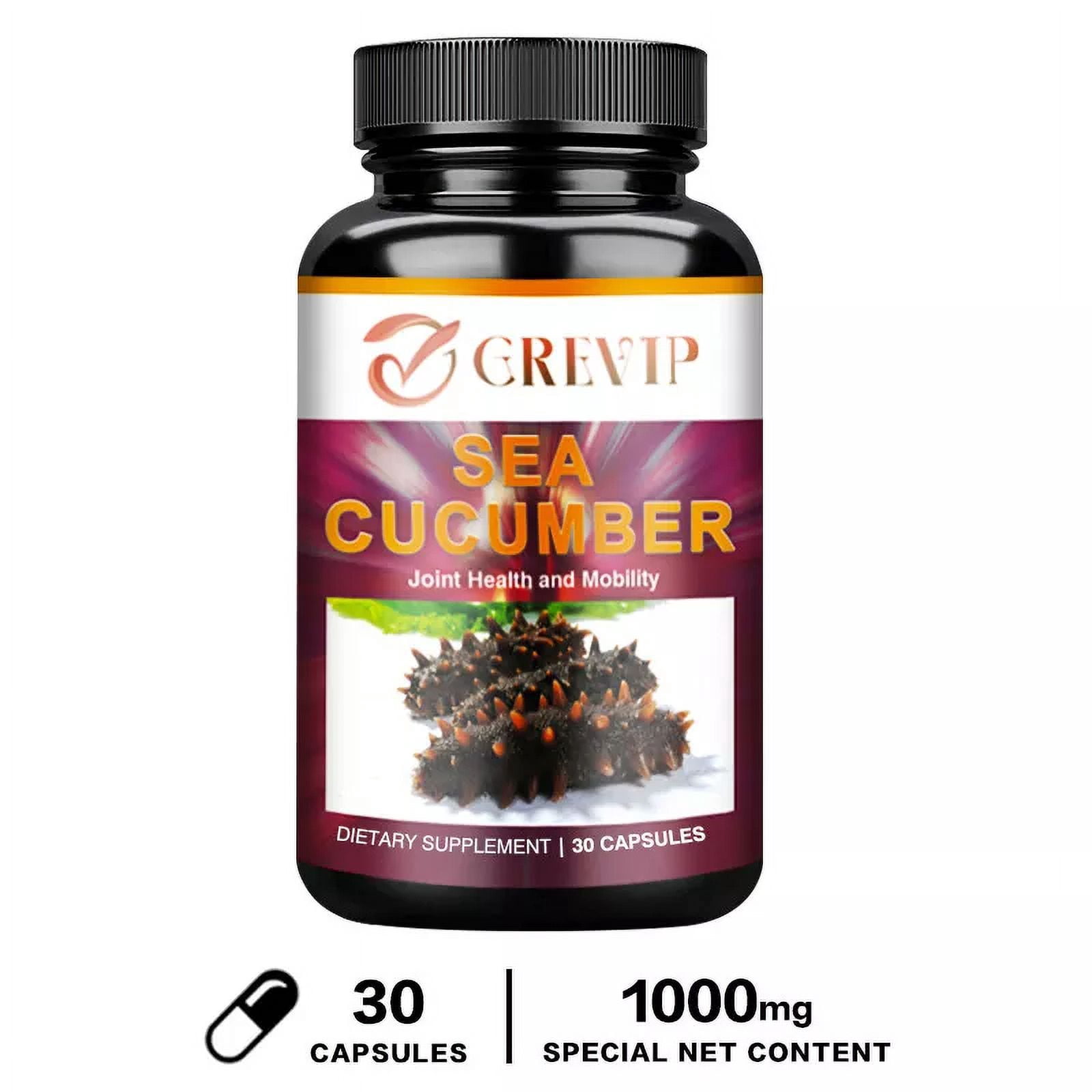 Sea_Cucumber_1000Mg___Bones_&_Joint_Support,_Anti_Inflammatory,_Immune ...