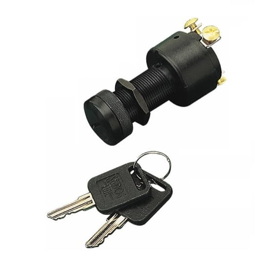 Sea Dog 3-Position Ignition Switch, Short Shaft, Off-Ignition-Start ...
